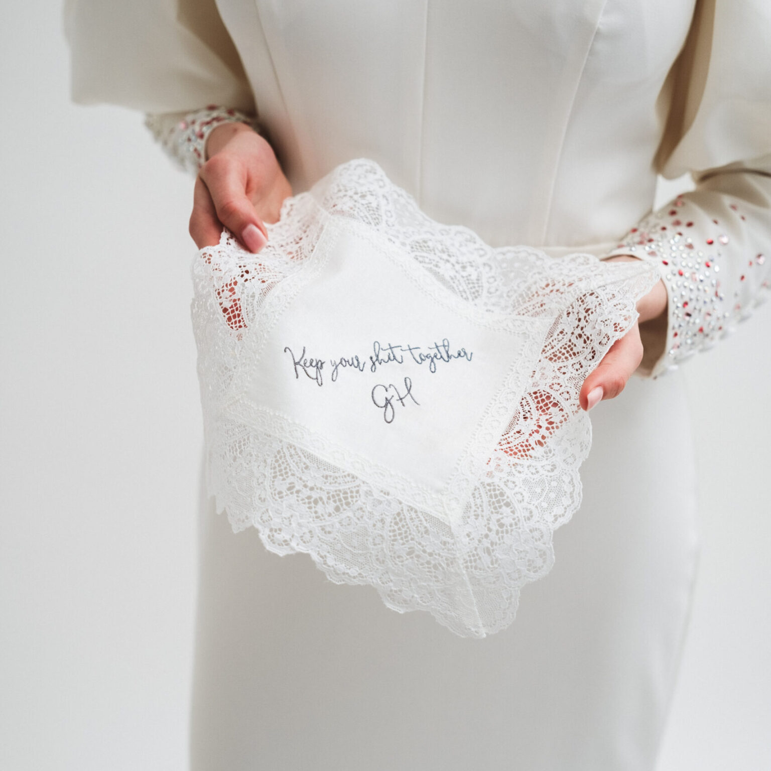 Personalised wedding handkerchief l Extra Special Touch