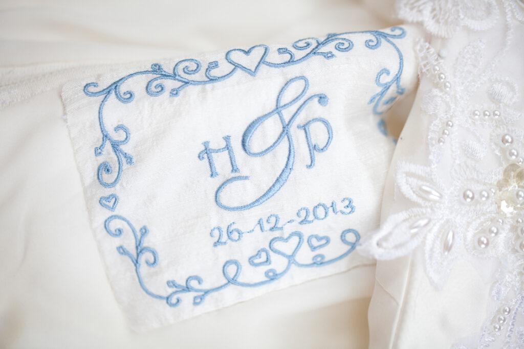 Personalised wedding dress label | Extra Special Touch