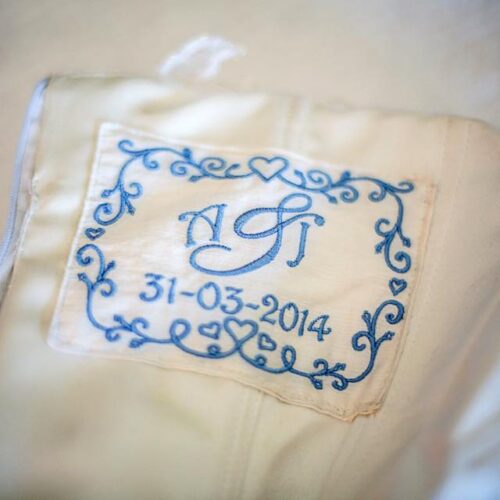 Personalised wedding dress label | Extra Special Touch