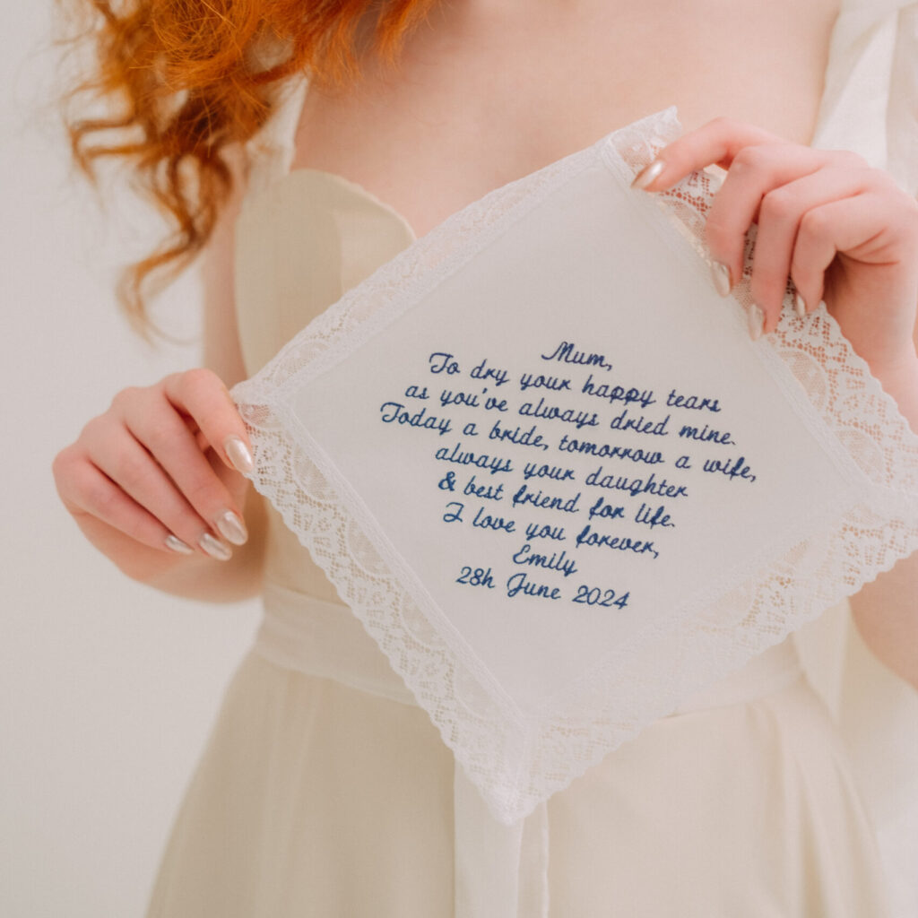 Personalised Bride Handkerchief Wedding | Extra Special Touch
