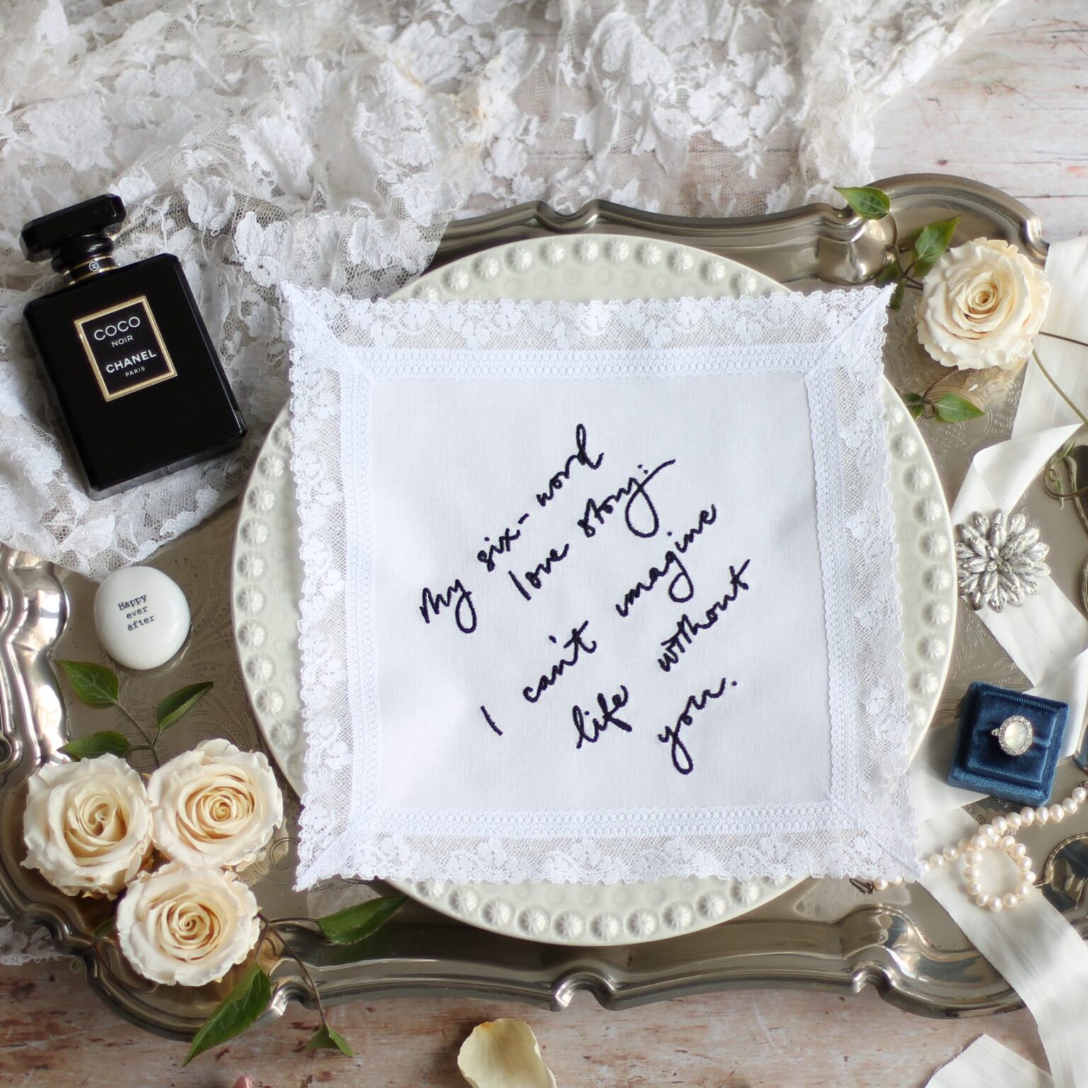 Extra Special Touch - Personalised Wedding Handkerchiefs, Luxury Bridal ...